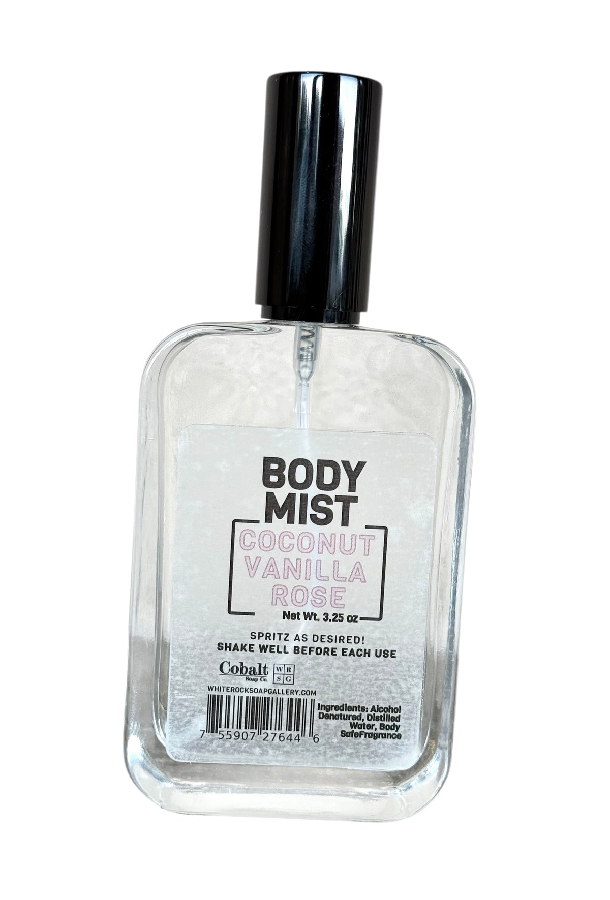 Coconut Vanilla Rose Body Mist – 3.15 oz | Cobalt Soap — White Rock ...